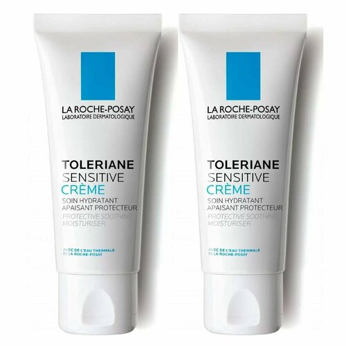 La Roche-Posay Набор Toleriane Увлажняющий крем для чувствительной кожи с легкой текстурой Sensitive, 40 мл х 2 шт