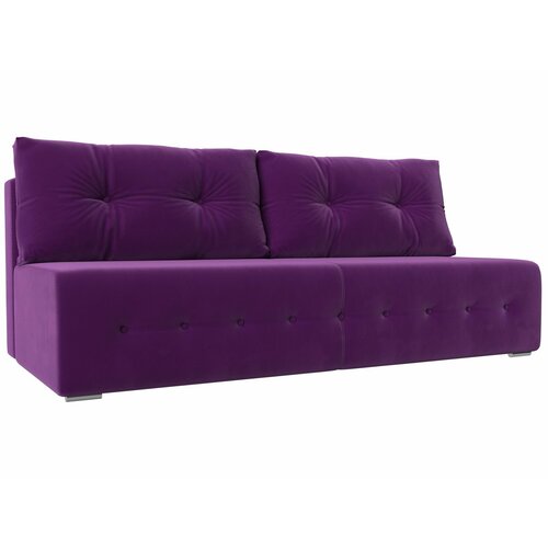 Прямой диван Лондон, Микровельвет фиолетовый