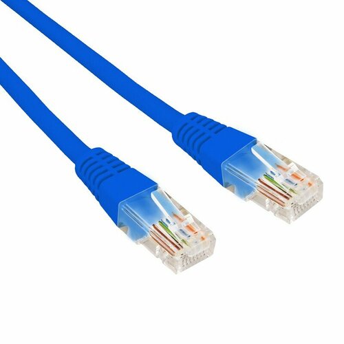 Патч-корд U/UTP, CAT 6, RJ45-RJ45, 26AWG, LSZH, синий, 1м REXANT, цена за 1 шт