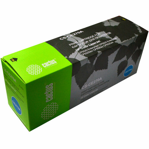 Картридж Cactus CS-CE270A, черный, 13500 страниц, совместимый для Color LaserJet Enterprise CP5525dn / CP5525n / CP5525xh / M750dn / M750n / M750xh