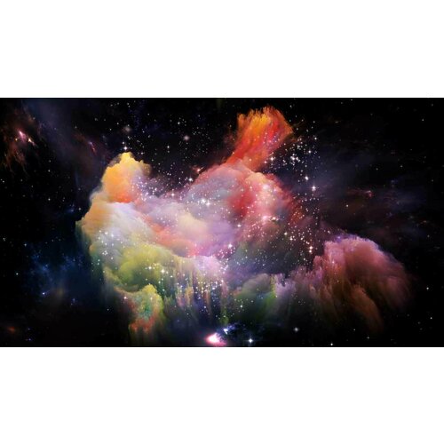 Картина на холсте 60x110 LinxOne "Space Universe astral звезды" интерьерная для дома / на стену / на кухню / с подрамником