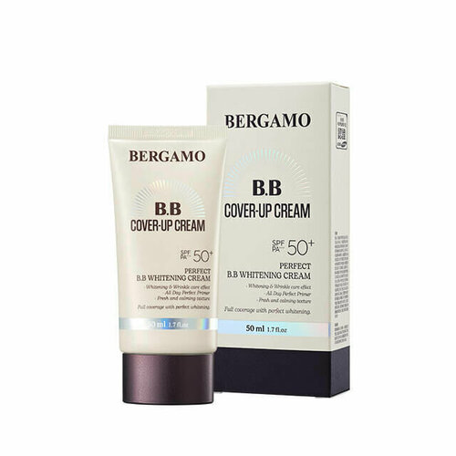 Bergamo Увлажняющий солнцезащитный ВВ тональный крем Perfect BB Cover-Up Cream SPF 50+PA+++ 50 мл