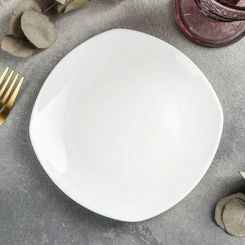 Тарелка фарфоровая пирожковая Wilmax Ilona, d=16,5 см, цвет белый (комплект из 4 шт)