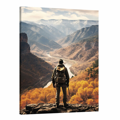 Интерьерная картина 50х70 "Осень в горах"