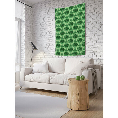 Вертикальное фотопанно на стену JoyArty "Зеленый дракон", из ткани, 150х200 см