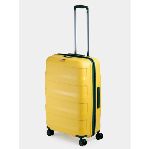 Чемодан L'case Monaco Ch0712, 82 л, размер M, желтый