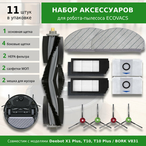 Комплект аксессуаров для робота-пылесоса BORK V831 / ECOVACS Deebot X1 Plus, T10, T10 Plus