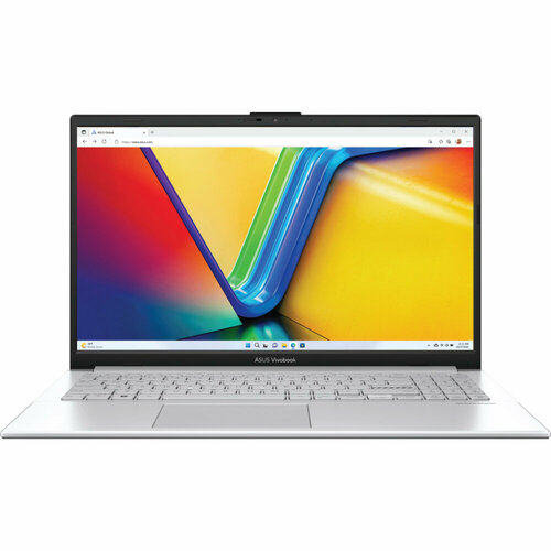 Ноутбук ASUS Vivobook 15 E1504FA-L1830W, 15.6" (1920x1080) OLED/AMD Ryzen 3 7320U/8ГБ DDR5/256ГБ SSD/Radeon Graphics/Win 11 Home, серебристый (90NB0ZR1-M01C40)