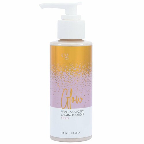 Мерцающий лосьон для тела CG GLOW Vanilla Cupcake Shimmer Lotion с золотыми блестками