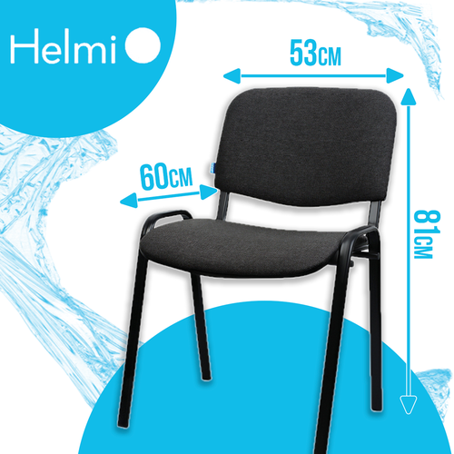 Стул Helmi Изо HL-F01, металл/текстиль, цвет: серый