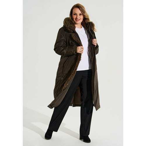 Куртка D'IMMA fashion studio Макарена, размер 54, коричневый