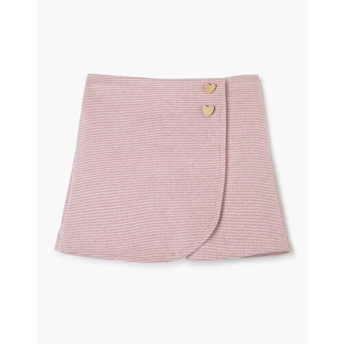 Юбка-шорты Gloria Jeans, размер 12-18мес/86, розовый, белый
