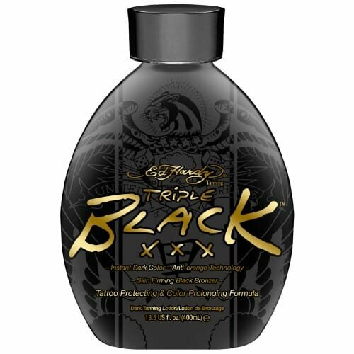 Крем для солярия ED HARDY TRIPLE BLACK XXX, 400 мл.