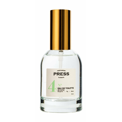 PRESS GURWITZ PERFUMERIE Press Gurwitz Perfumie № 4 Туалетная вода c нотами бергамота, инжира и мускуса, 50 мл