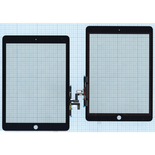Сенсорное стекло (тачскрин) для iPad Air (A1474, A1475, A1476) черное OEM
