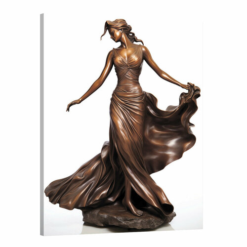 Интерьерная картина 50х70 "Скульптура девушка"