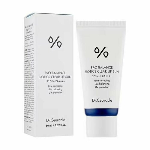 Dr.Ceuracle Солнцезащитный крем с пробиотиками Pro Balance Biotics Clear Up Sun SPF50+ 50 мл