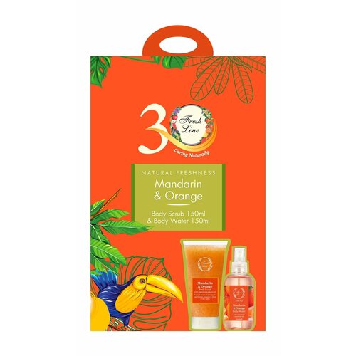 Набор для ухода за телом с ароматом мандарина и апельсина Fresh Line Mandarin & Orange Body Care Set