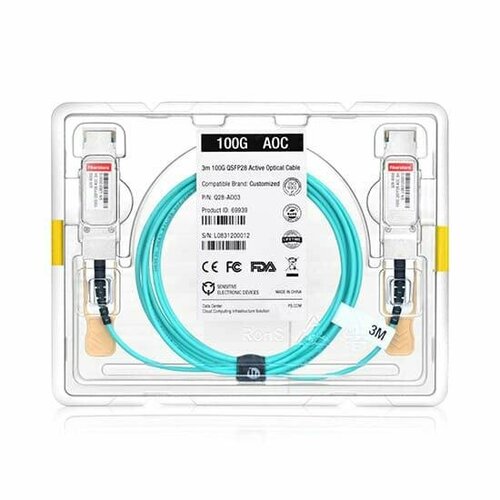 FS Q28-AO15 Активный оптический кабель/ 15m Mellanox MFA1A00-C015 Compatible 100G QSFP28 Active Optical Cable