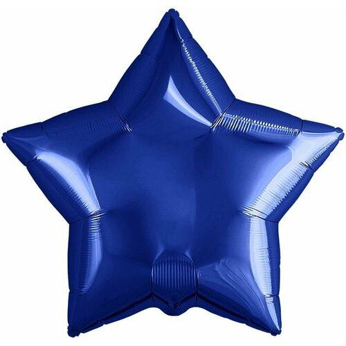 Воздушный шар Р Б/РИС звезда 18" Металлик Dark Blue