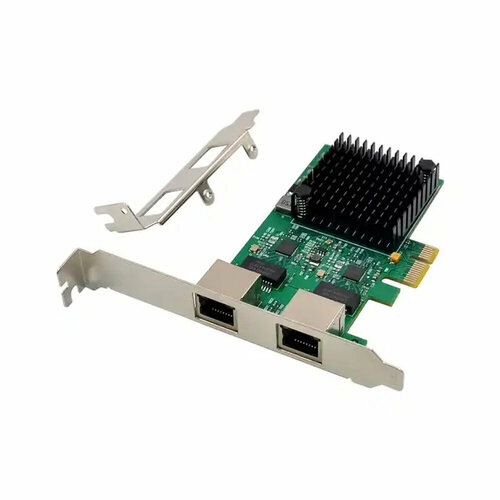 Сетевая карта PCIe x1 (RTL8125B) 2xRJ45 2.5Gbps Ethernet NIC | ORIENT XWT-RTL8125L2PE
