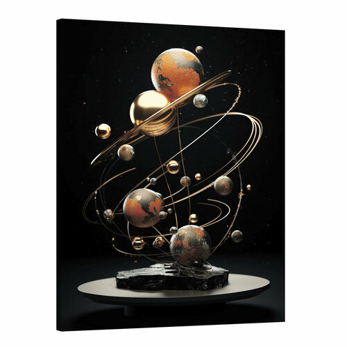 Интерьерная картина 50х70 "Планетарная система"