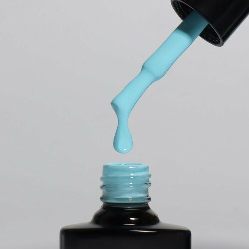Гель лак для ногтей DELICATE NUDE, 3-х фазный, 8 мл, LED/UV, цвет голубой (29)