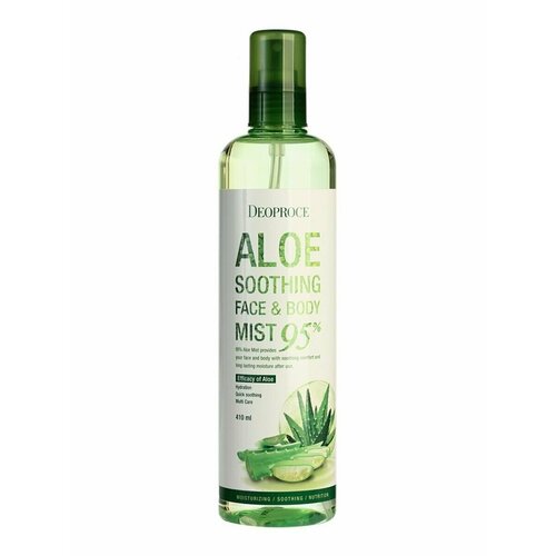 Deoproce Мист для тела Aloe Soothing Face & Body Mist 95%, 410 мл