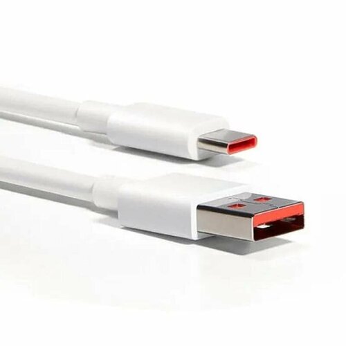 Кабель для зарядки Type-C USB 6A 100см белый