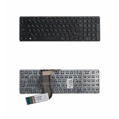 Keyboard / Клавиатура для ноутбука HP для Pavilion 15-p, 17-f, черная без рамки, гор. Enter ZeepDeep