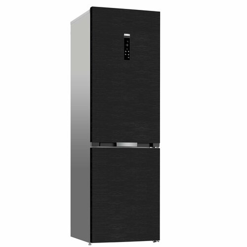 Двухкамерный холодильник Grundig GKPN66930LBW, No Frost, черный сапфир