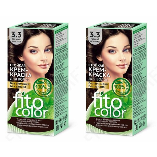 Fito Color Крем-краска для волос, без аммиака, 3.3 Горький шоколад, 115 мл, 2 шт
