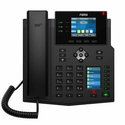 IP-телефон Fanvil X4U, 12 SIP аккаунта, цветной 2,8 дисплей 320x240, конференция на 3 абонента, поддержка POE, EHS.
