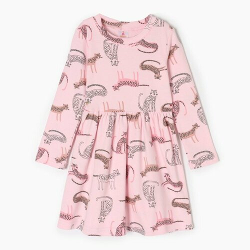 Платье для девочки, цвет розовый, рост 98 см, "ивашка"