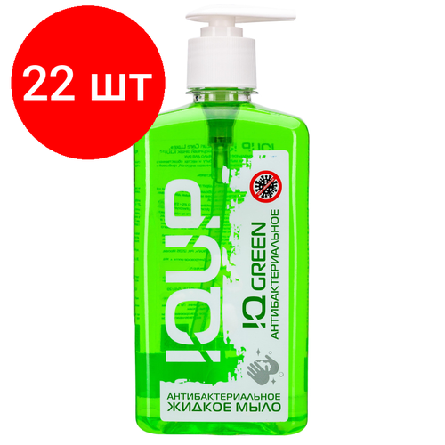 Комплект 22 штук, Мыло жидкое IQUP Clean Care Luxe антибактериальное помпа-дозатор ПЭТ 0.5л