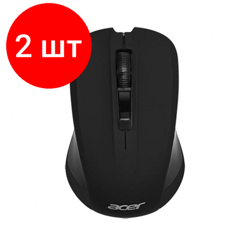 Комплект 2 штук, Мышь компьютерная Acer OMR010, черный