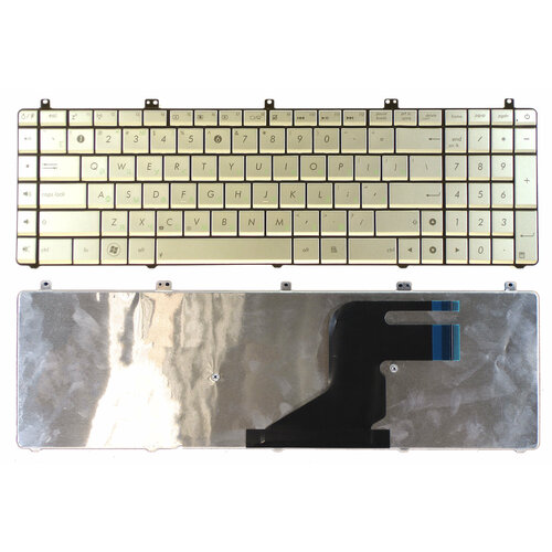 Клавиатура для ноутбука ASUS N75SF серебристая