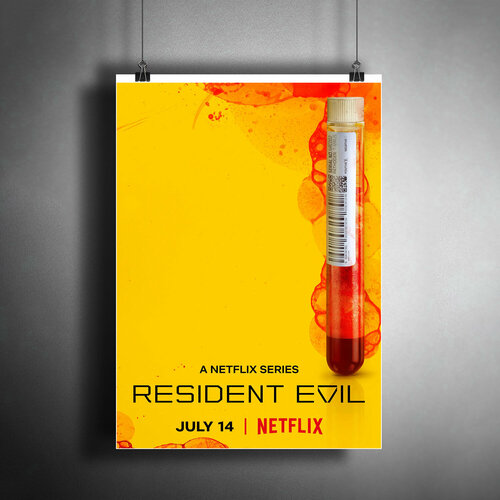 Постер плакат для интерьера "Сериал: Обитель зла. Resident Evil. Нетфликс" / Декор дома, офиса, комнаты, квартиры A3 (297 x 420 мм)