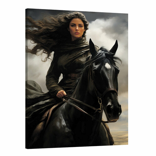 Интерьерная картина 50х70 "Принцесса с лошадью"