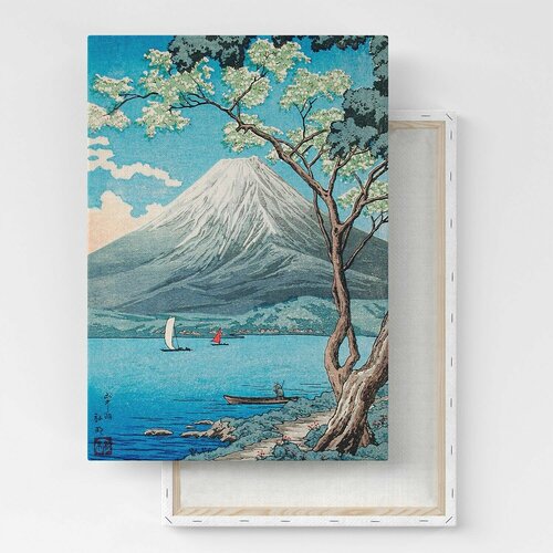 Картина на холсте, репродукция / Сётэй Такахаси - Mount Fuji from Lake Yamanaka / Размер 40 x 53 см