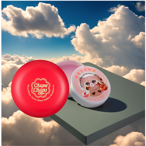 Косметический набор Chupa Chups Тональный крем Candy Glow Cushion, SPF 50++, и патчи гидрогелевые для области вокруг глаз