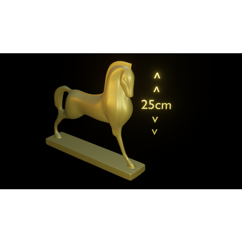Статуетка – Конь 25см Золотой
