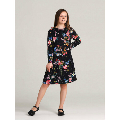 Платье Оригинальные платья для девочек, комплект, размер 40(152), черный