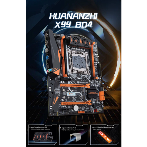 Комплект материнской платы X99: Huananzhi BD4+Xeon E5 2690v.4+ DDR4 64Гб 4x16Гб 3200mgz ECC