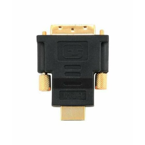 Gembird HDMI (M) - DVI (M) Переходник HDMI-DVI 19M/25M (папа-папа), золотые разъемы [A-HDMI-DVI-1] A-HDMI-DVI-1