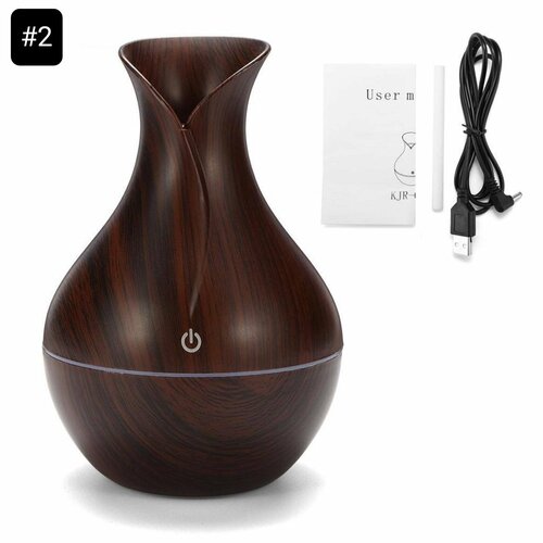 Деревянный Увлажнитель воздуха, Аромадиффузор, Ароматизатор "Ultrasonic Aroma Humidifier" 200ml