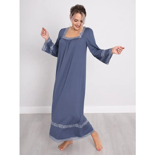 Сорочка  Текстильный Край, размер 48, голубой