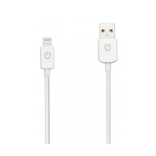 Кабель Gerffins PRO USB-A-Lightning MFI 2м, Белый, GFPRO-CAB-AL2-WHITE