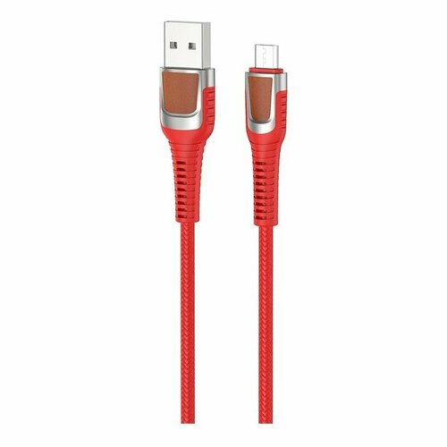 Дата-кабель Hoco U81 USB-MicroUSB, 1.2 м, красный