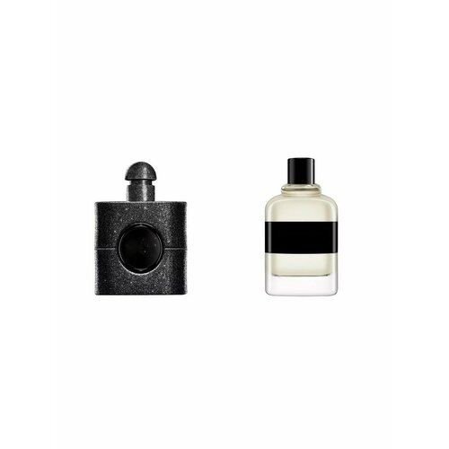 Подарочный набор для неё и для него по мотивам Yves Saint Laurent Black Opium, Givenchy Gentleman 2 по 5 мл